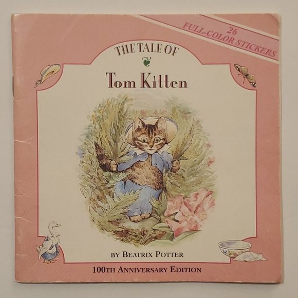 Other | 1992 Beatrix Potter Tom Kitten Book 26 Stickers Ottenheimer ...